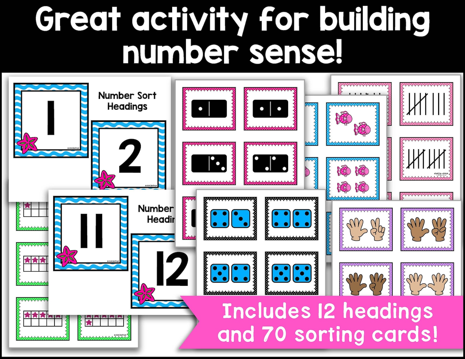 Number Sort, Number Sense, Counting, Subitizing, Flashcards, Math ...