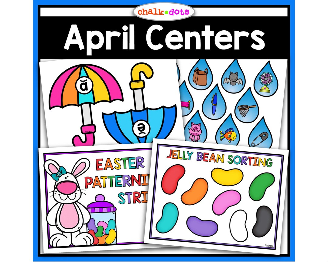 April Center Activities, Easter and Spring Printables, Math and ...
