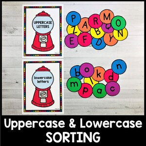 Uppercase and Lowercase Letters, Letter Sort, Letter Match, Circle Time ...