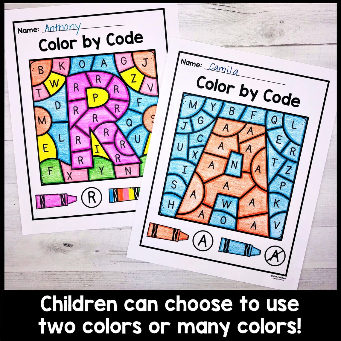 Uppercase Letter Recognition, Color by Code, Uppercase Letters ...