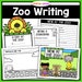 Zoo Writing Activities, Zoo Writing Prompts, Writing Center ...