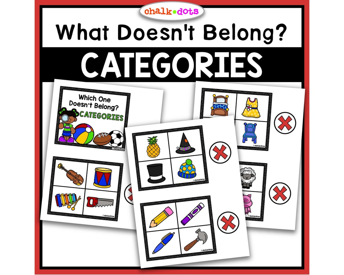 Which Object Doesn't Belong, Categorizing Objects, What Doesn't Belong ...
