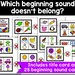 Beginning Sounds, Which Beginning Sound Doesn't Belong, Beginning Sound ...