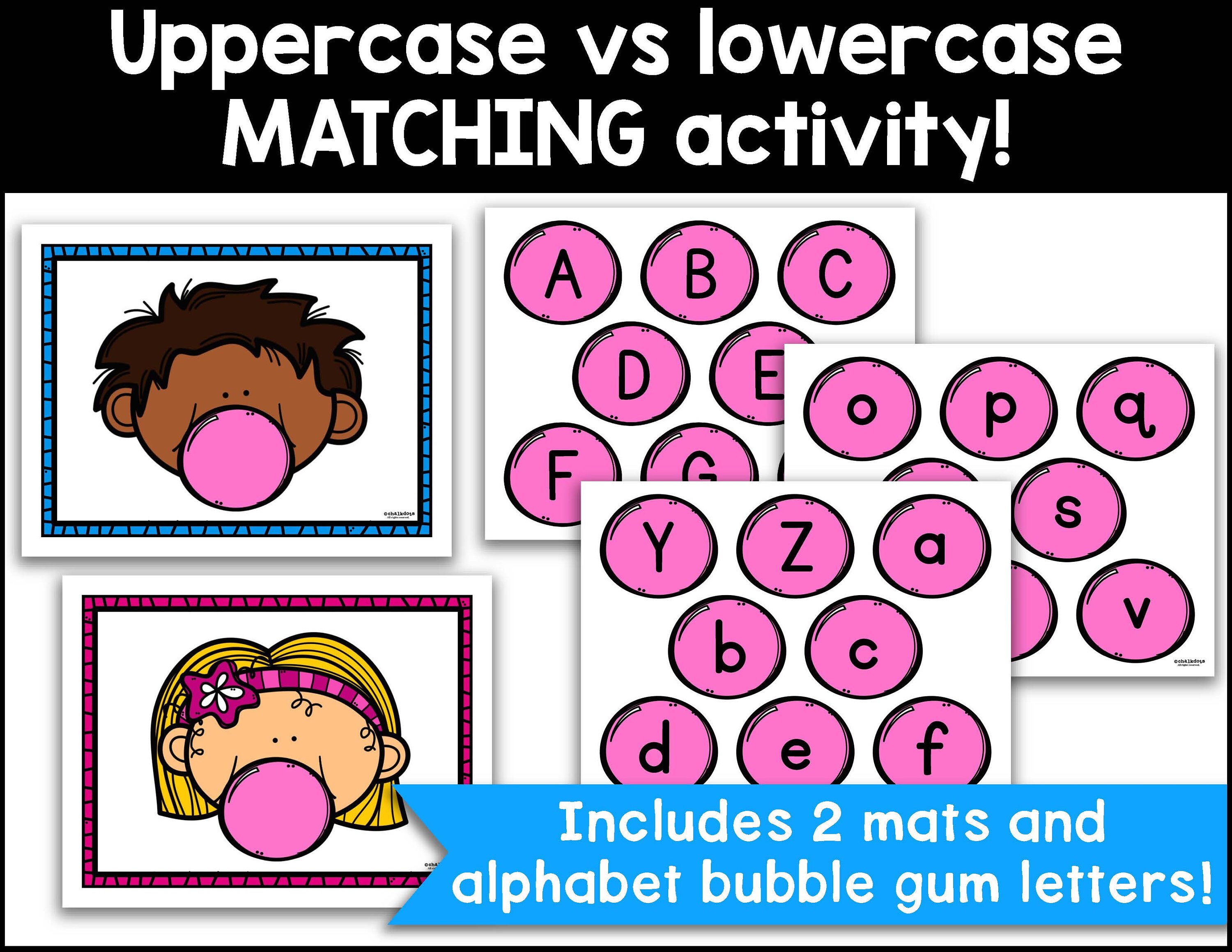Groß- und Kleinbuchstaben, Letter Sort, Letter Match, Circle Time ...