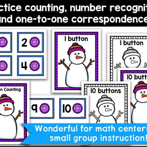 Snowman Counting Mats, Number Mats, Play Dough Mats, Numbers, Counting ...