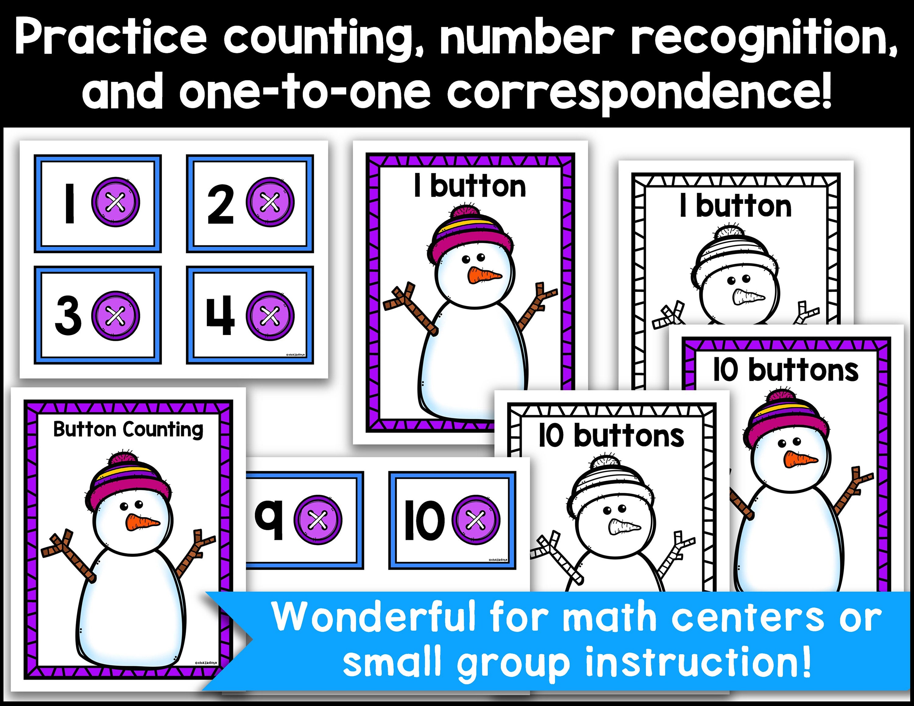 Snowman Counting Mats, Number Mats, Play Dough Mats, Numbers, Counting ...