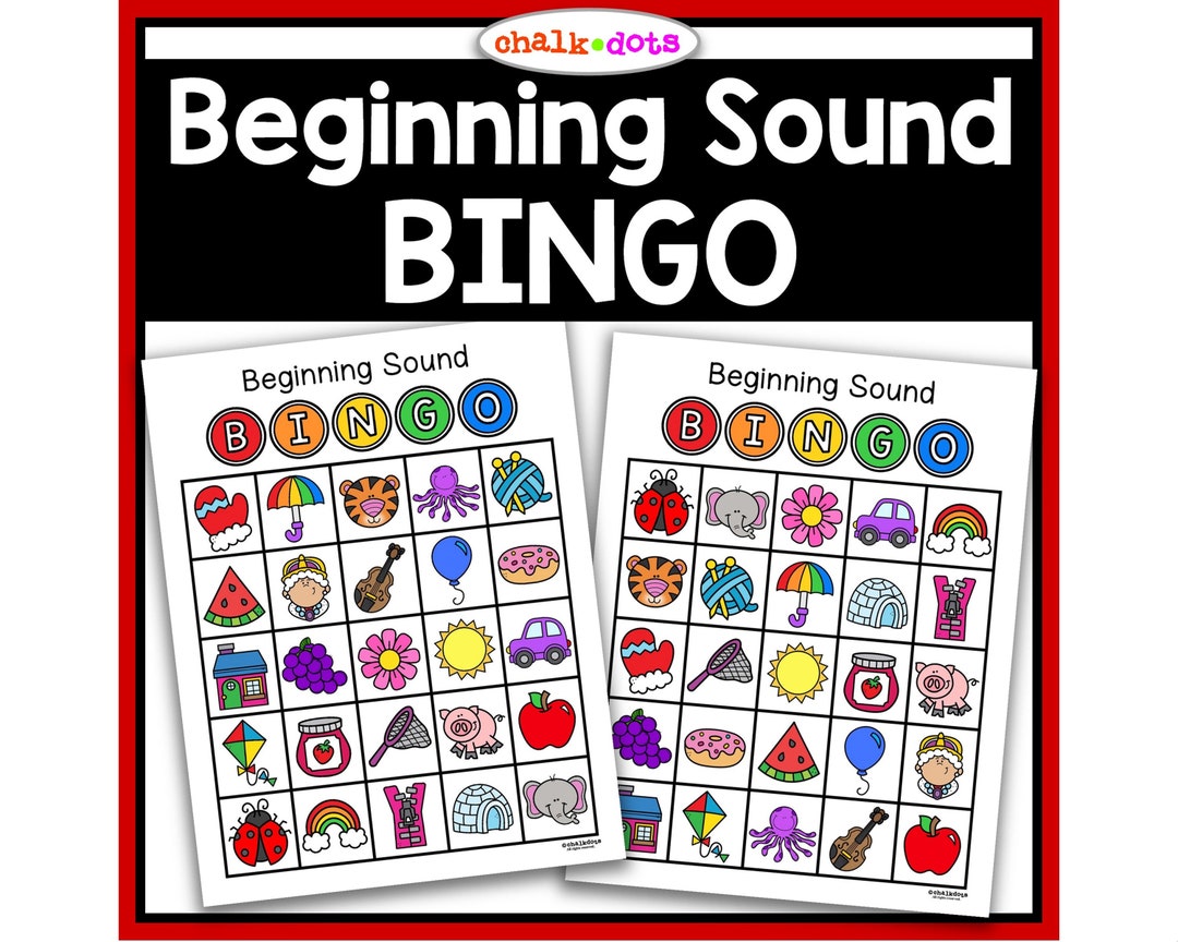 Alphabet Bingo, Beginning Sound Bingo, Beginning Sound Review ...