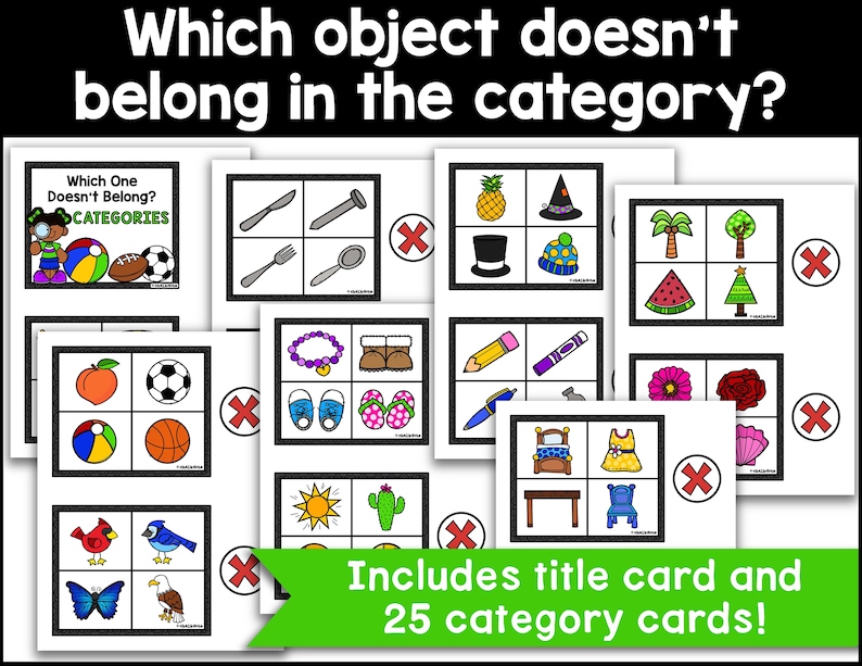 Which Object Doesn't Belong, Categorizing Objects, What Doesn't Belong ...
