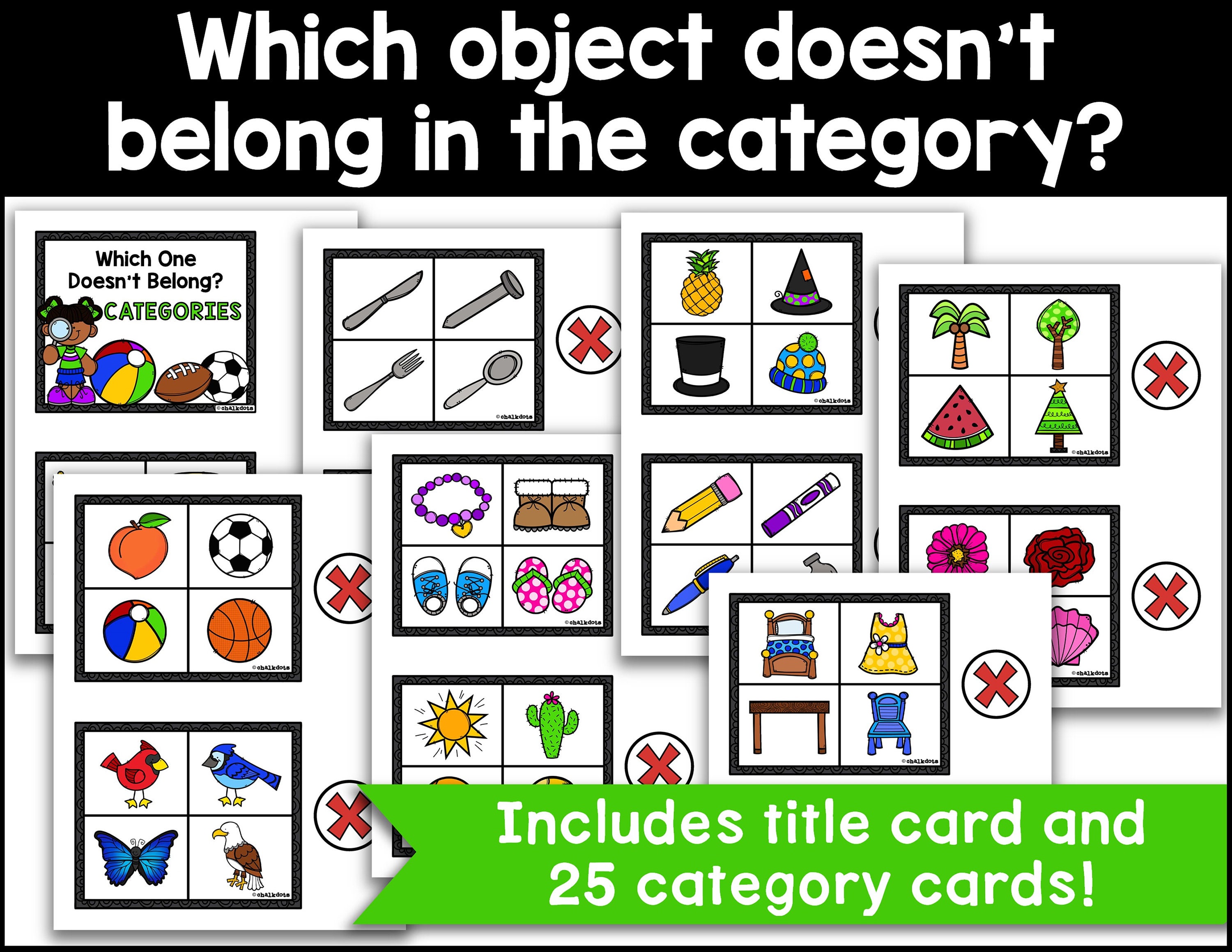 Which Object Doesn't Belong, Categorizing Objects, What Doesn't Belong ...