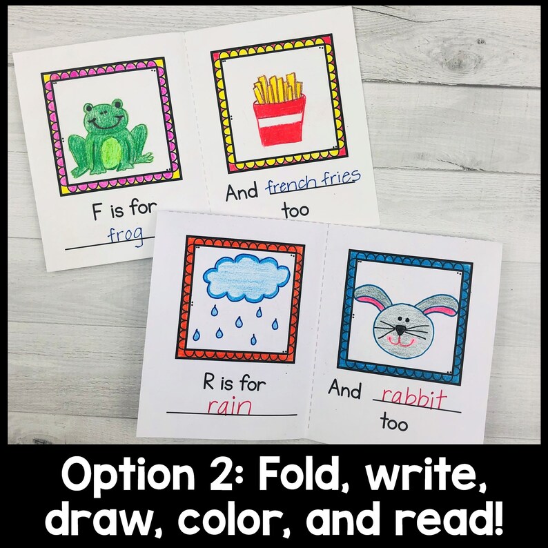 Alphabet Mini Books, Beginning Sounds, Phonics, Printables, Letter ...