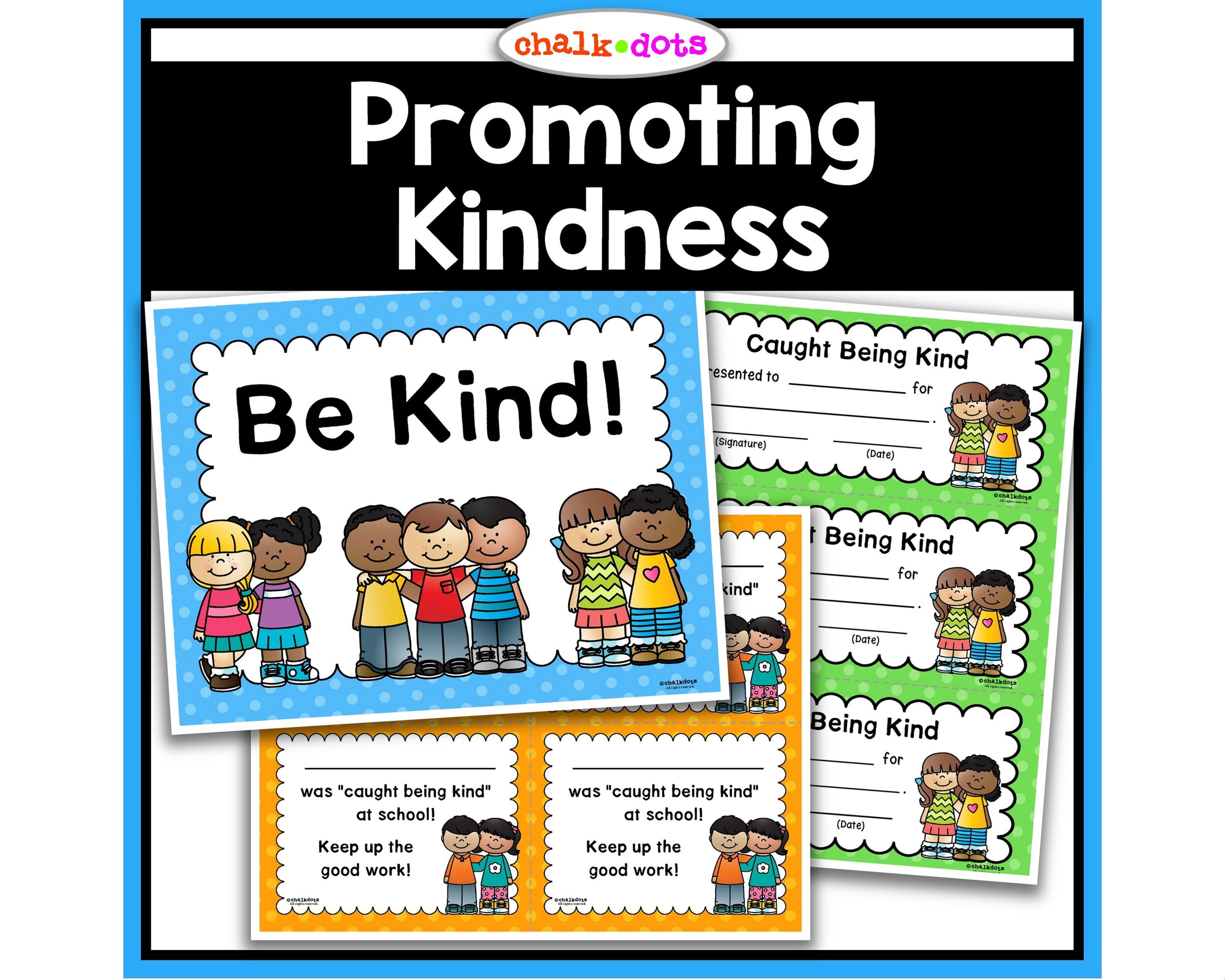 Caught Being Kind Certificates, Random Acts of Kindness Cards ...