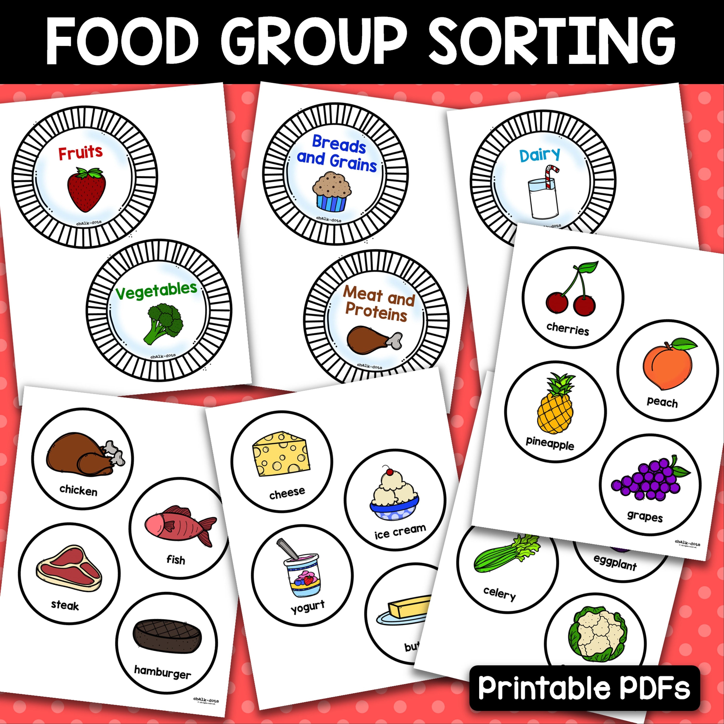 Food Group Sorting Healthy Vs. Unhealthy Food Sorting - Etsy