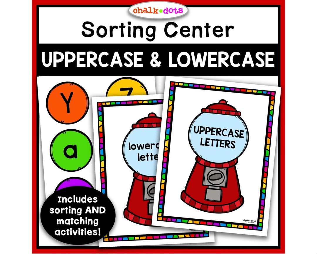 Uppercase and Lowercase Letters, Letter Sort, Letter Match, Circle Time ...