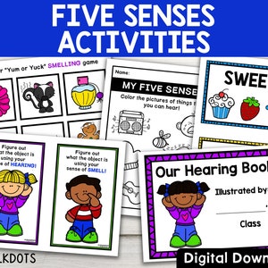 Five Senses Activities Five Senses Unit Preschool Prek - Etsy
