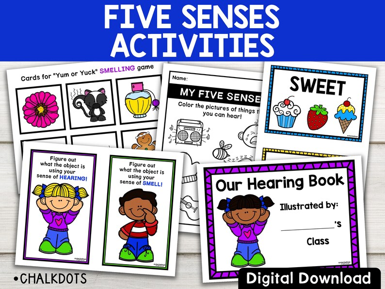 Five Senses Activities Five Senses Unit Preschool Prek - Etsy