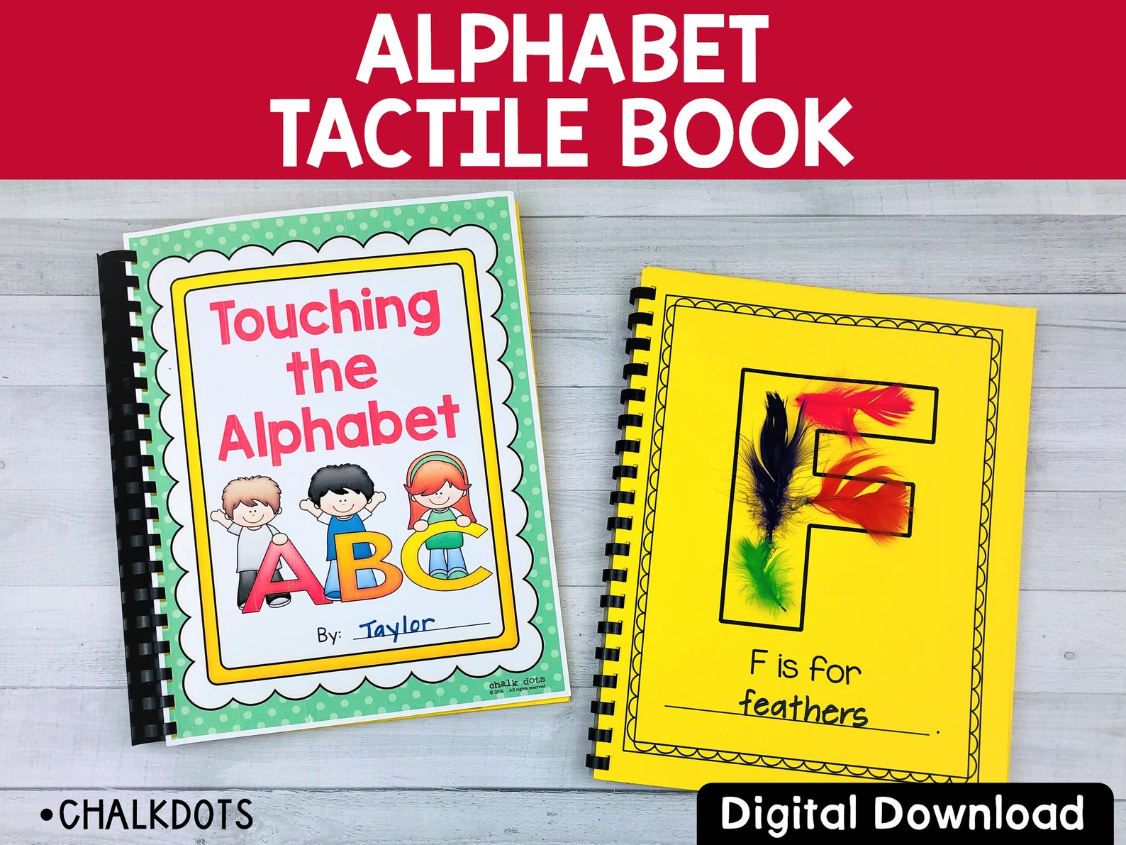 Alphabet Book Tactile Book Sensory Alphabet Book Beginning - Etsy