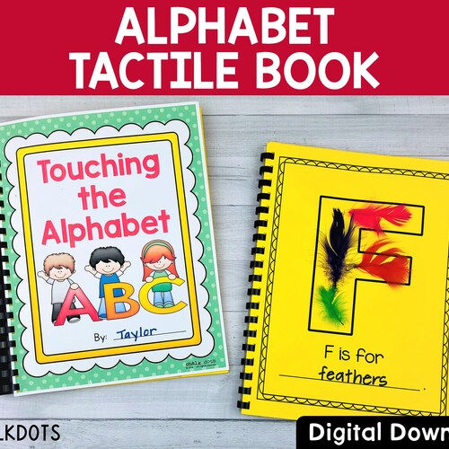 Alphabet Book Tactile Book Sensory Alphabet Book Beginning - Etsy