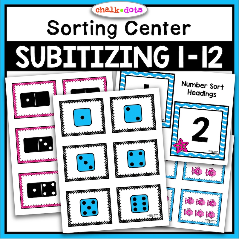 Subitizing Math Center - Etsy