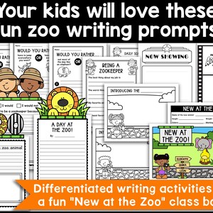 Zoo Writing Activities, Zoo Writing Prompts, Writing Center ...