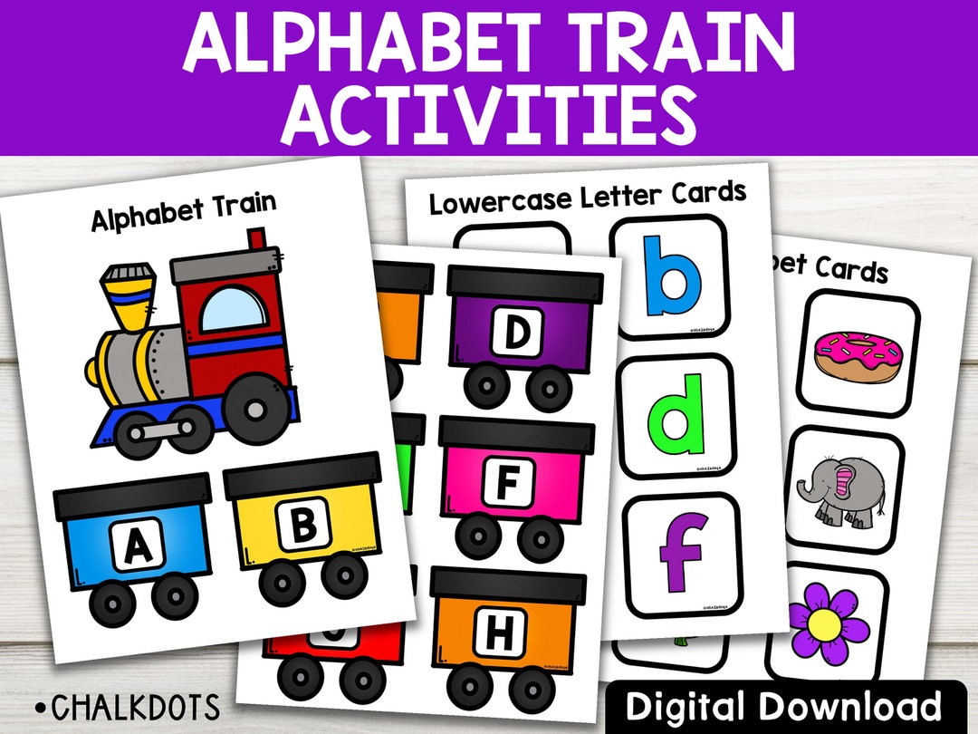 Alphabet Train Alphabet Activity Letter Sounds Letter - Etsy