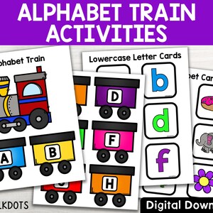 Alphabet Train Alphabet Activity Letter Sounds Letter - Etsy