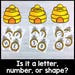 Letters, Numbers, and Shapes Sort, Sorting Activity, Letter Cards ...