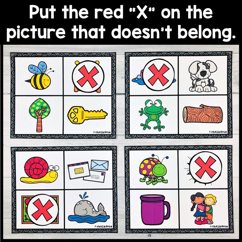 Rhyming Words, Rhyming Words Activity, Which Rhyming Word Doesn't ...