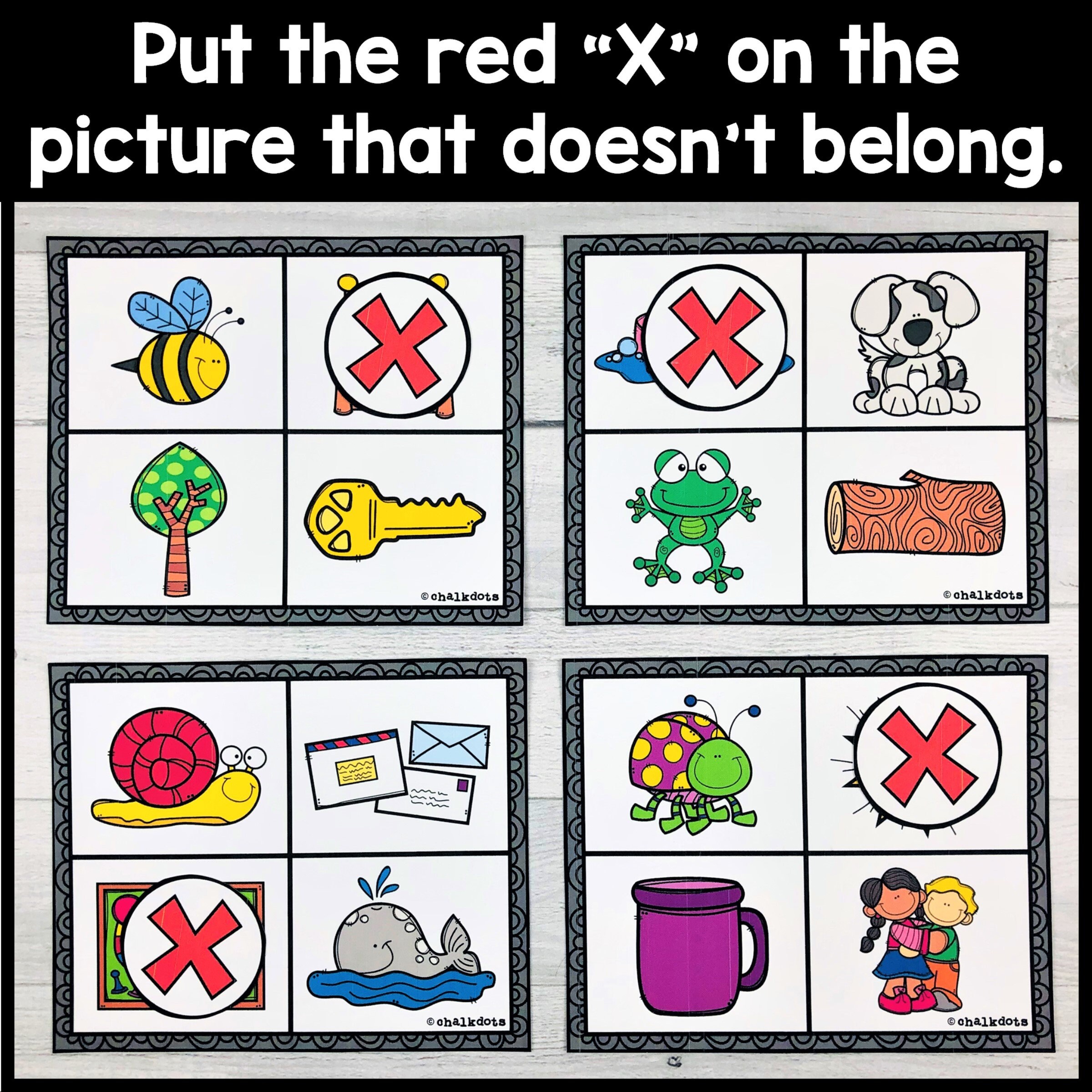 Rhyming Words, Rhyming Words Activity, Which Rhyming Word Doesn't ...