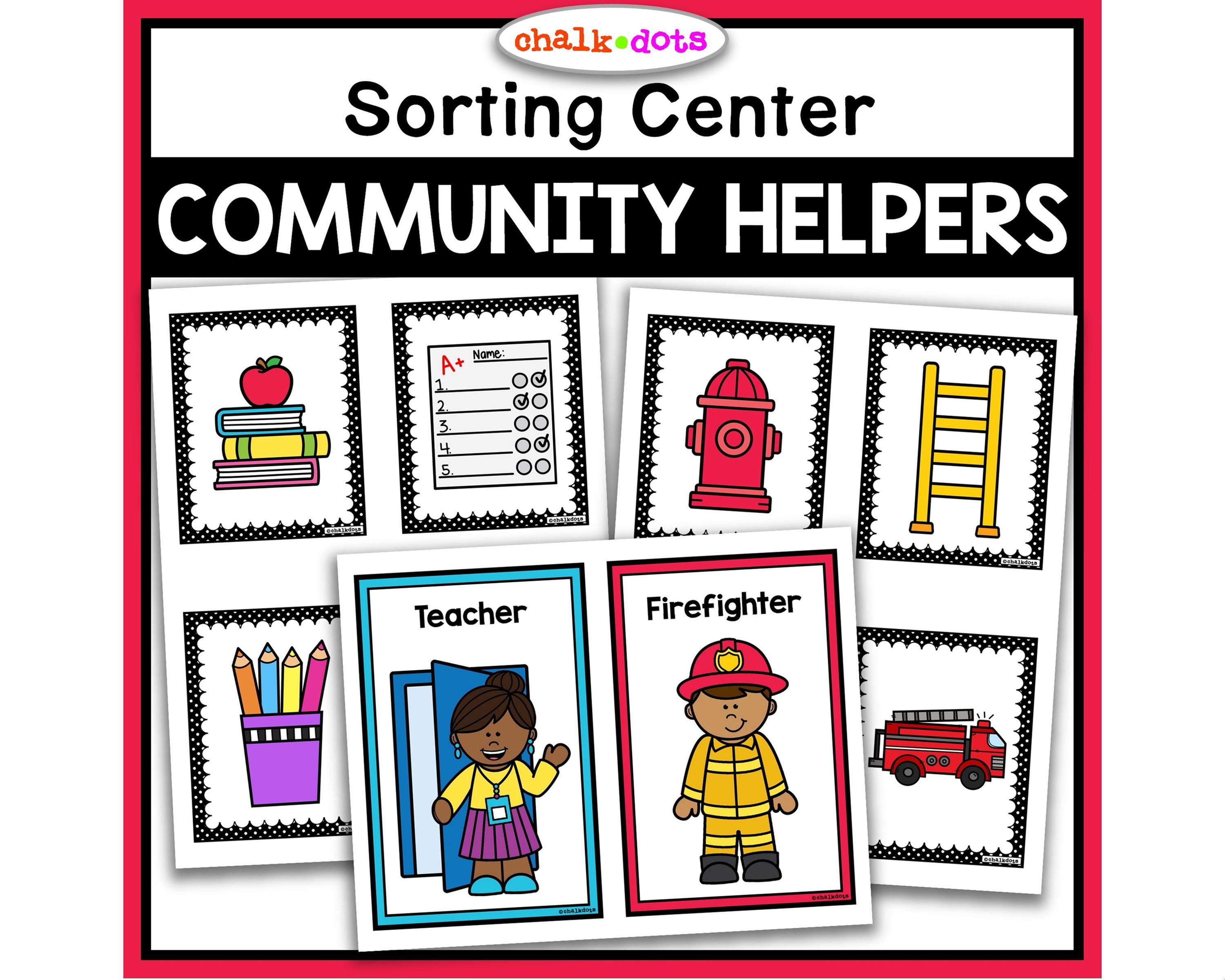 Community Helpers Sorting | Classify and Sort Activity | Jobs ...