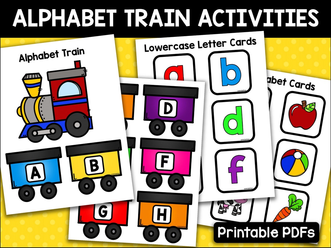 Alphabet Train Alphabet Activity Letter Sounds Letter | Etsy