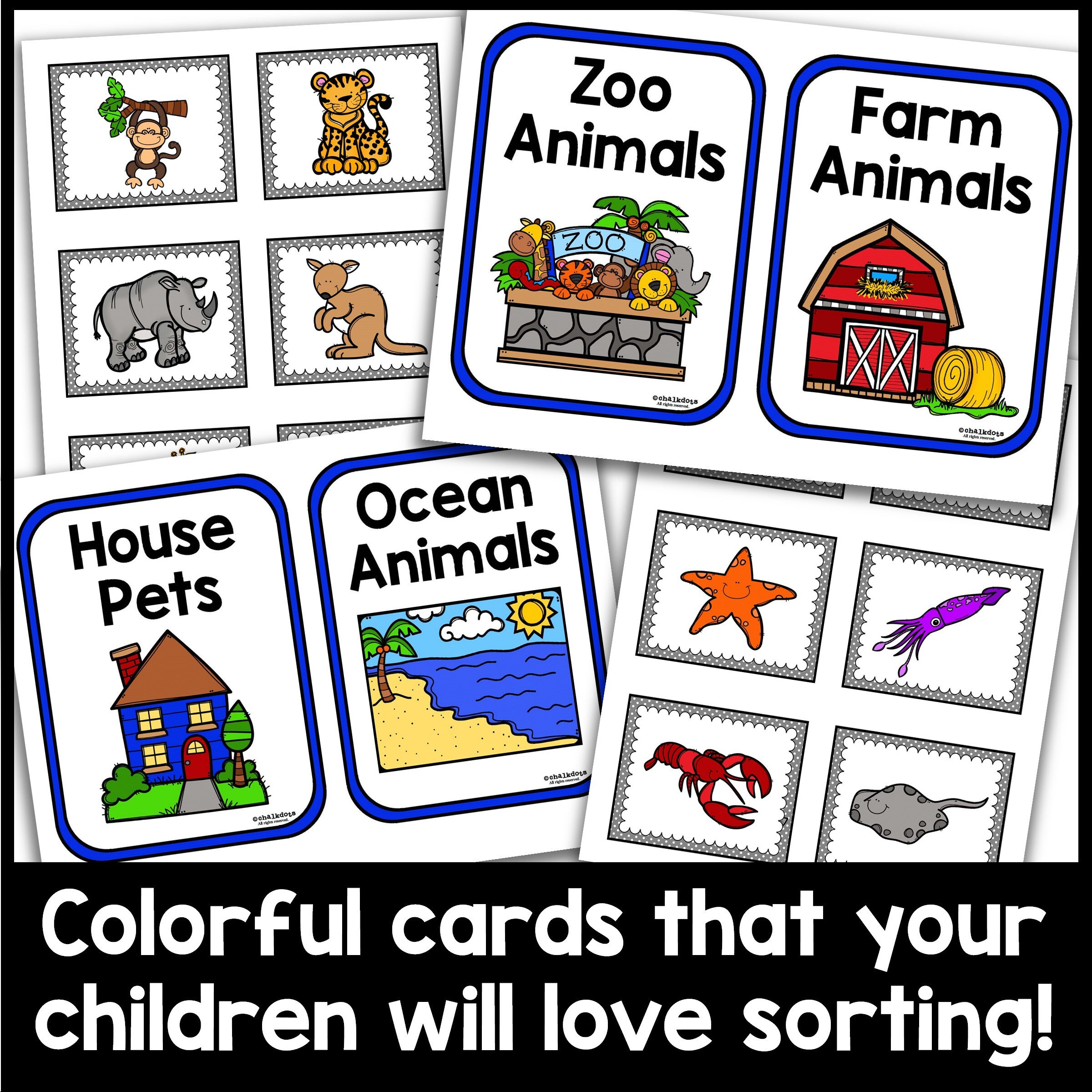 Animal Sort, Animal Homes, Animal Camouflage, Preschool, PreK ...