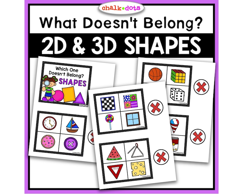 Shape Activity, 2D & 3D Shapes, Which Shape Doesn't Belong, Shape ...