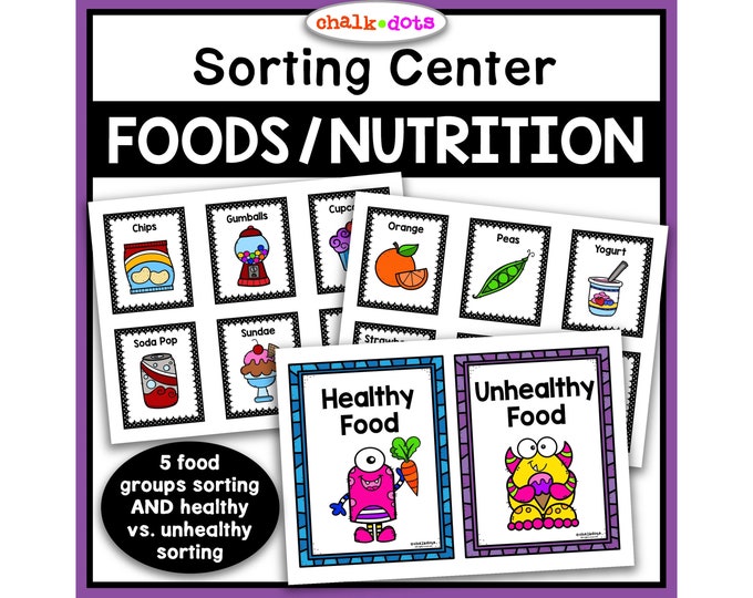 Food Group Sorting Game, Preschool Homeschool Activity, Busy Book ...