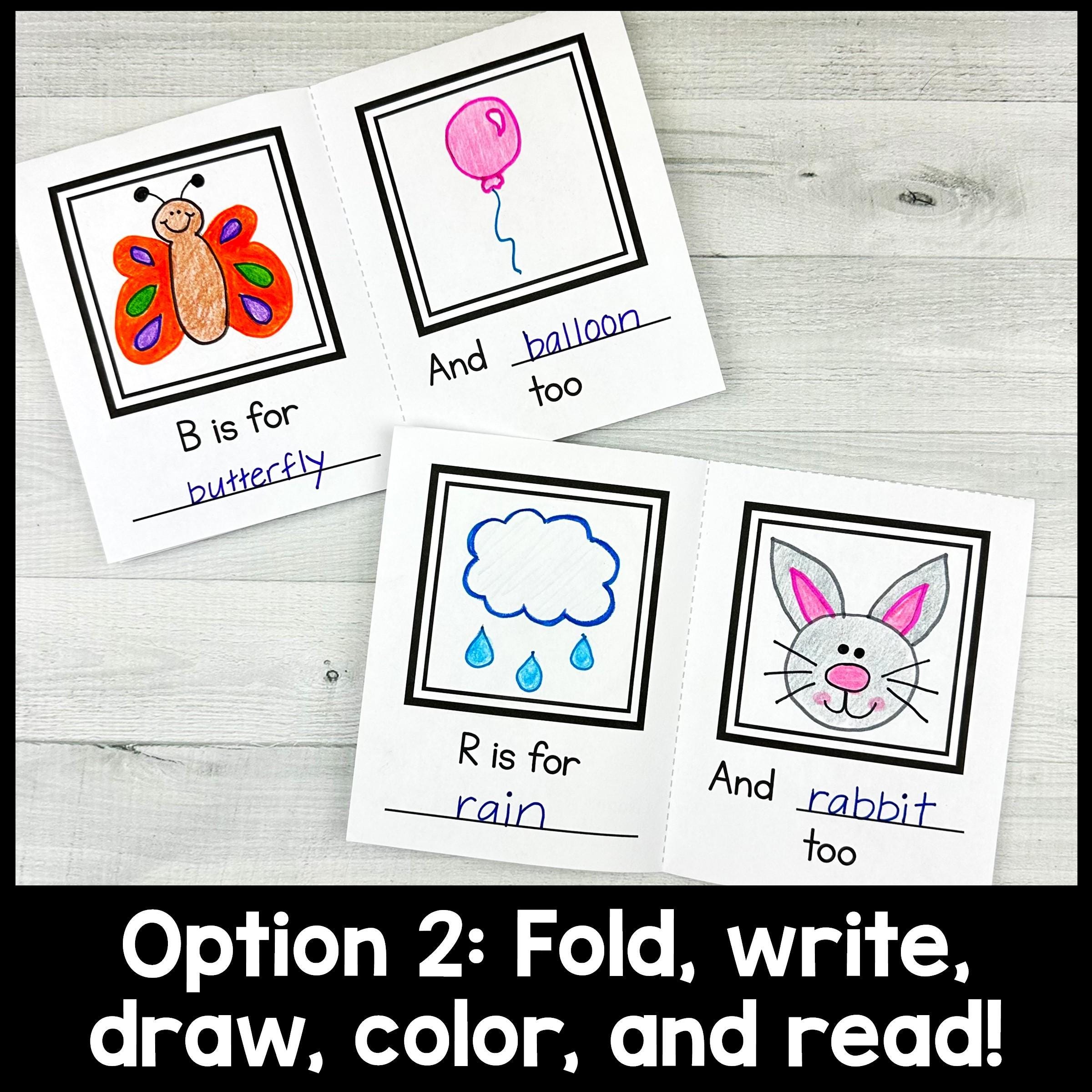 Alphabet Mini Books, Beginning Sounds, Phonics, Printables, Letter ...