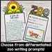 Zoo Writing Activities, Zoo Writing Prompts, Writing Center ...