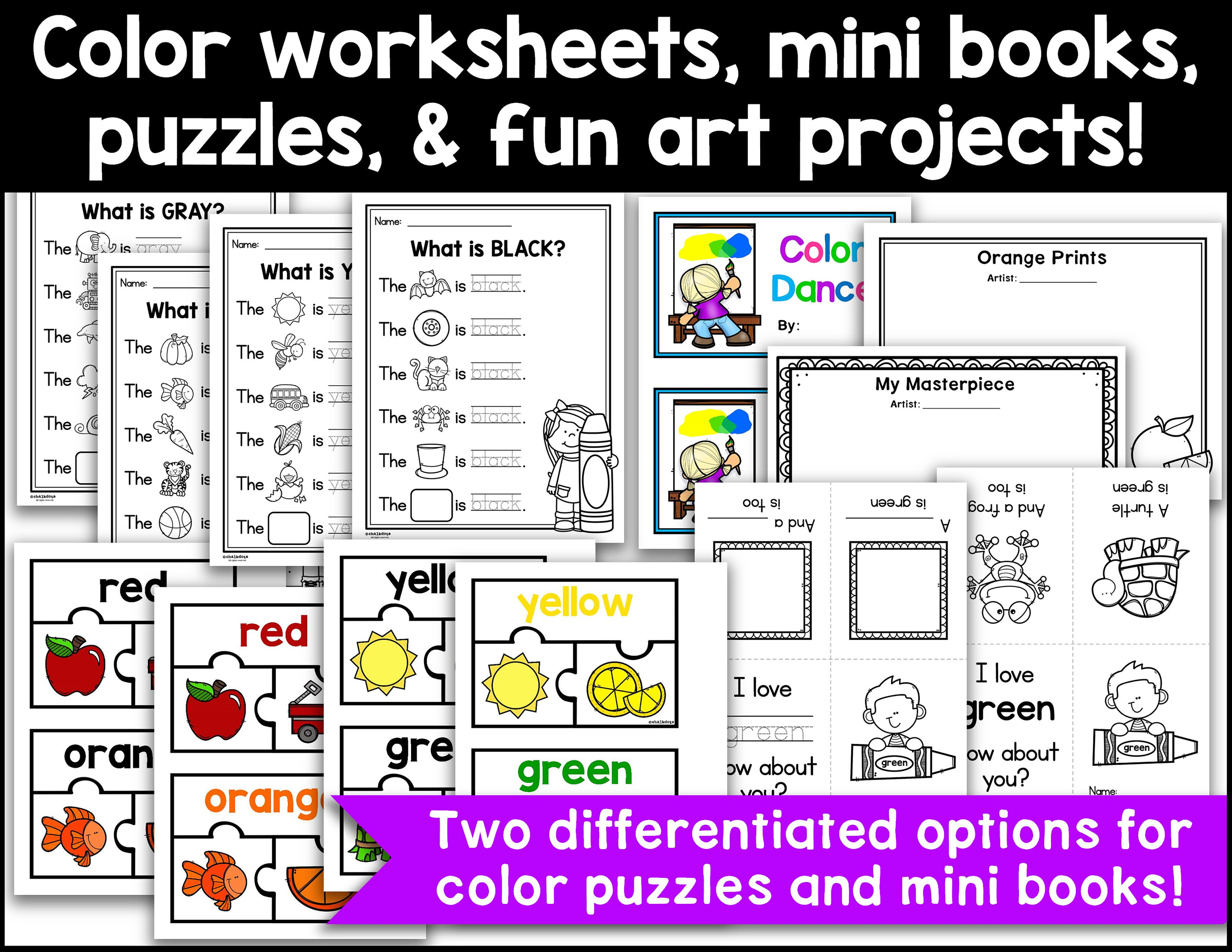 Color Unit, Color Activities, Printables, Art Projects, Worksheets ...