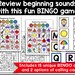 Alphabet Bingo, Beginning Sound Bingo, Beginning Sound Review ...