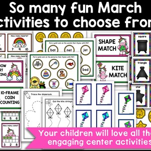 March Center Activities, St. Patrick's Day Activities, Math and ...