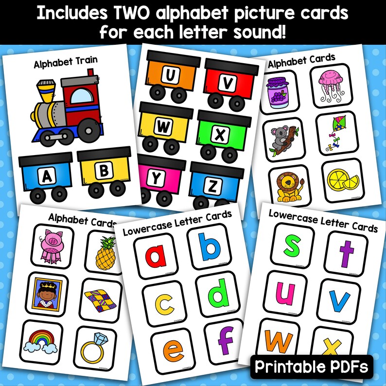 Alphabet Train Alphabet Activity Letter Sounds Letter | Etsy