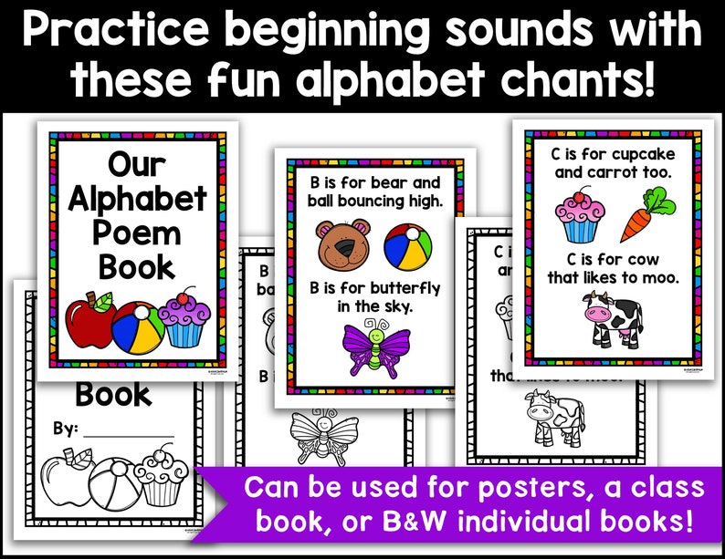 Alphabet Books, Alphabet Poems and Chants, Alphabet Posters, Beginning ...