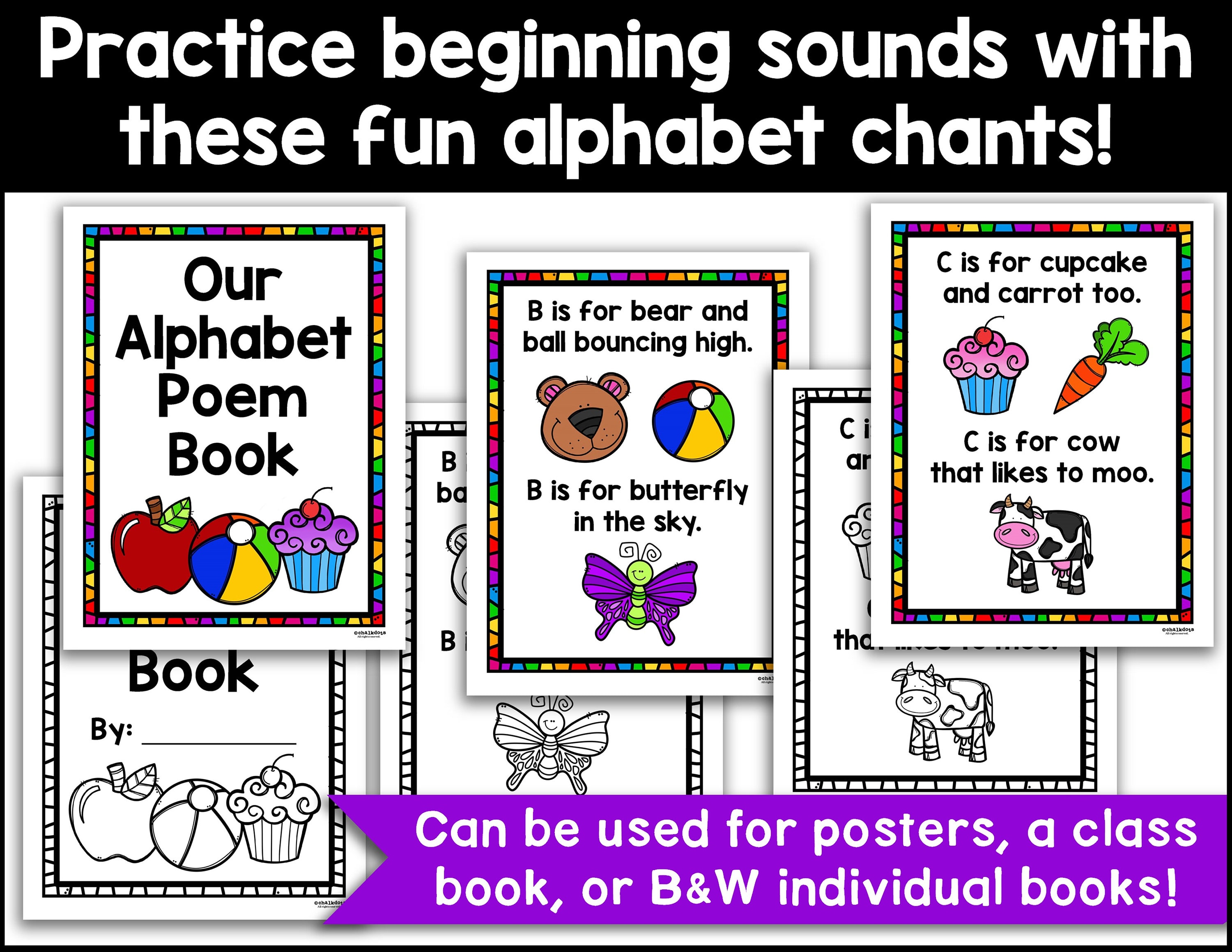 Alphabet Books, Alphabet Poems and Chants, Alphabet Posters, Beginning ...