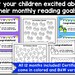 Monthly Reading Log Calendars and Certificates, Reading Trackers for ...