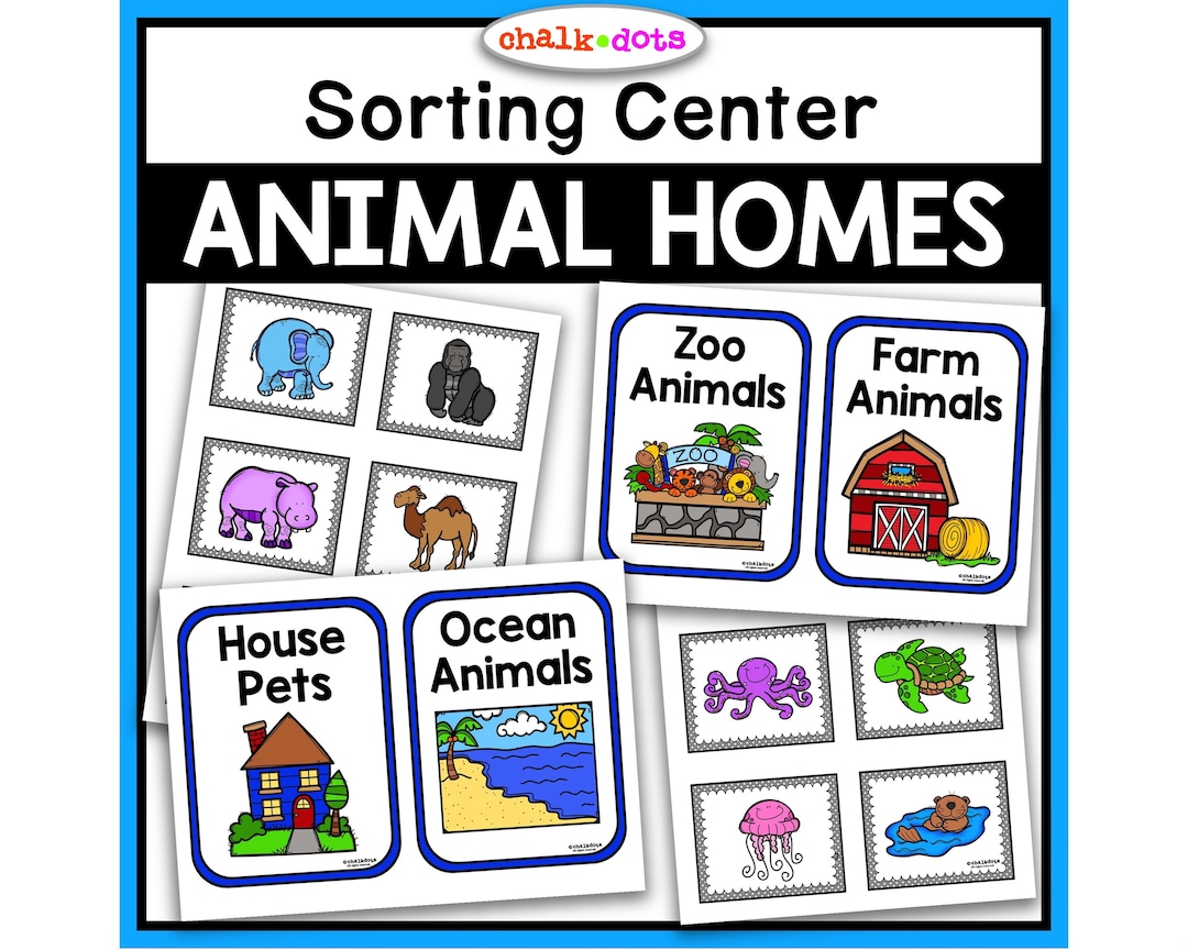 Animal Sort, Animal Homes, Animal Camouflage, Preschool, Prek ...