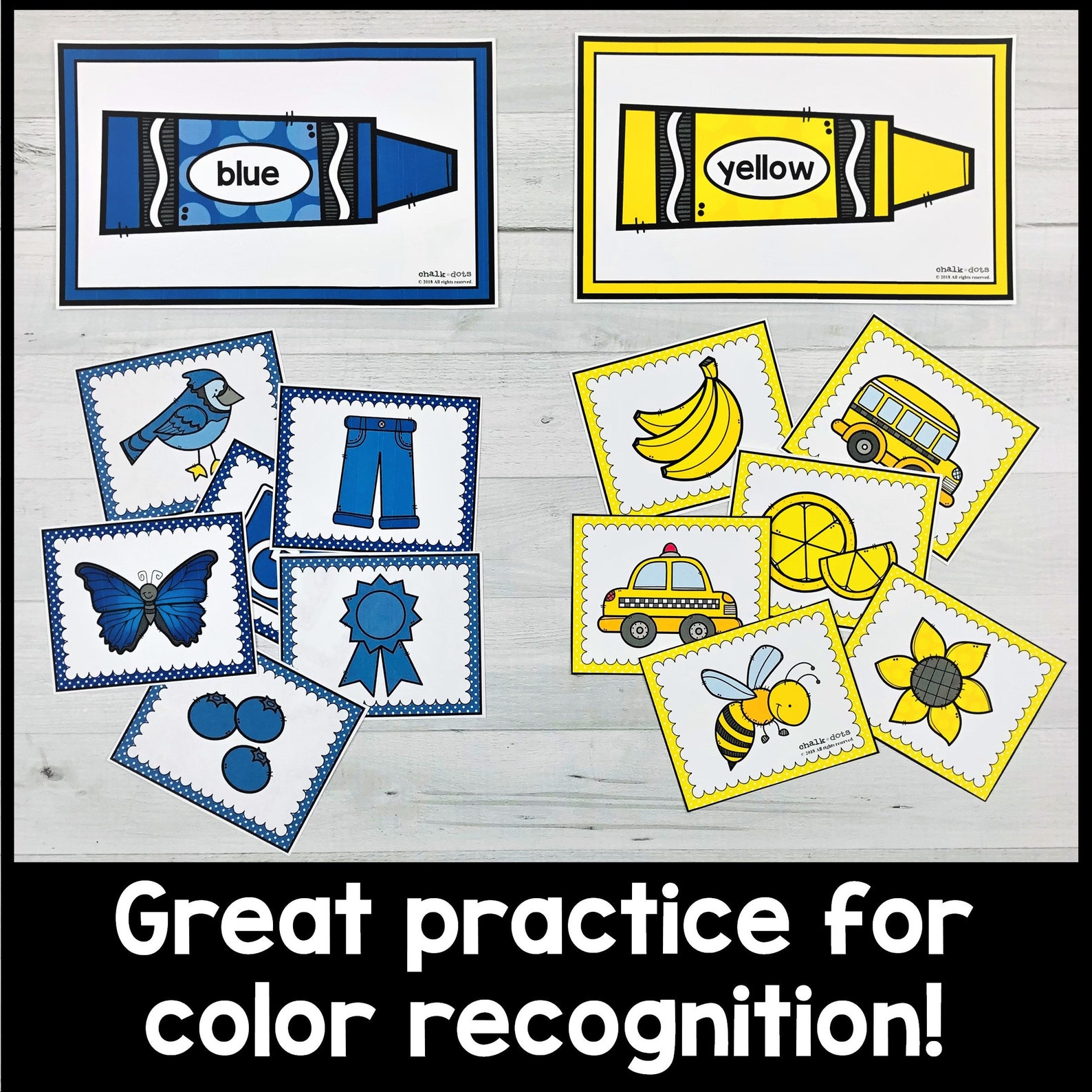 Color Sort, Color Recognition, Learning the Colors, Color Sorting Cards ...