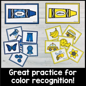 Color Sort, Color Recognition, Learning the Colors, Color Sorting Cards ...