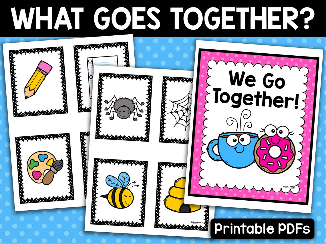 What Goes Together Making Associations We Belong Together | Etsy