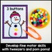 Snowman Counting Mats, Number Mats, Play Dough Mats, Numbers, Counting ...