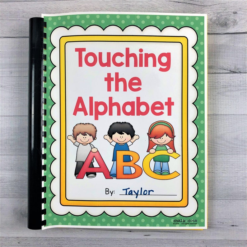 Alphabet Book, Tactile Book, Sensory Alphabet Book, Beginning Sounds ...