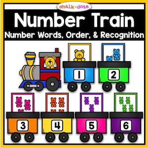 Number Train, Number Activities, Counting, Number Recognition, Number ...