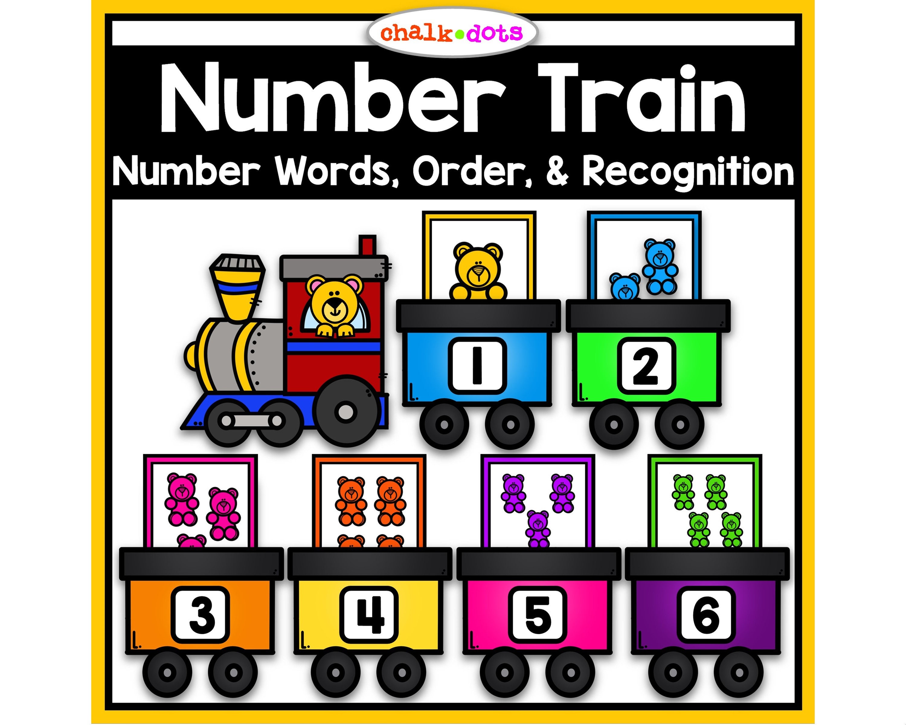 Number Train, Number Activities, Counting, Number Recognition, Number ...